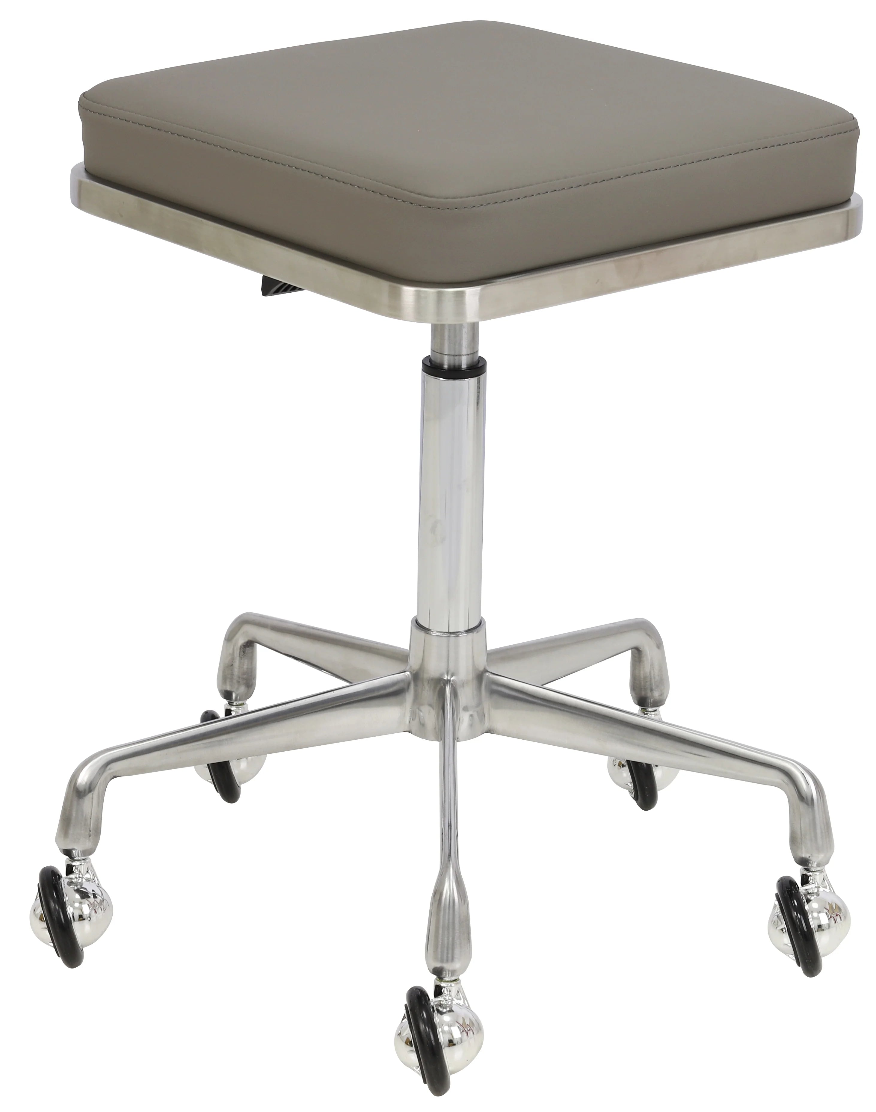 Aeolus Grooming Stool with Square Cushion Light Grey