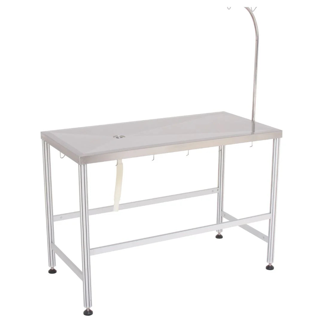 Aeolus Omega Consulting Table with Aluminium Legs