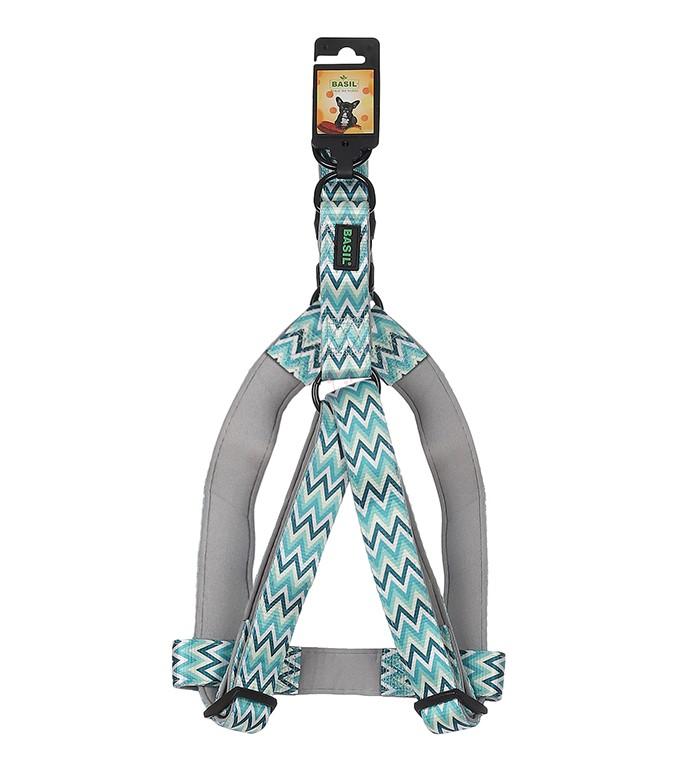 Basil Printed Green Padded Harness